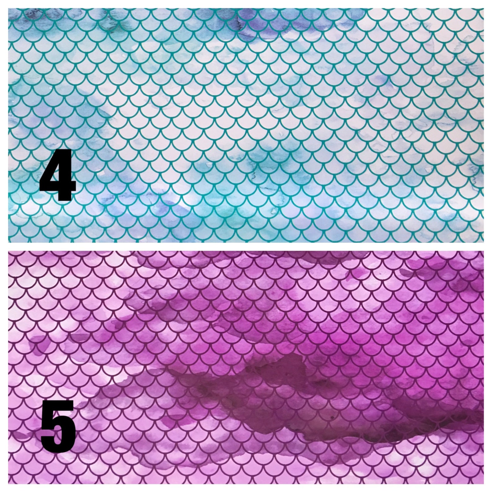 Mermaid Pattern Vinyl SOLID Scales Blue Green Purple Teal - Etsy