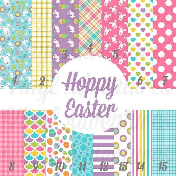 Easter Heat Transfer Vinyl , Bunny, Plaid, Easter Egg, Polka Dot ...