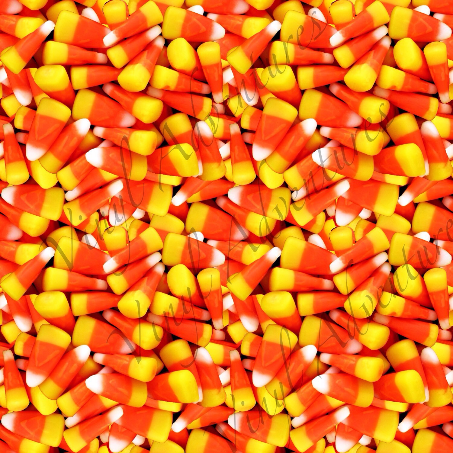 Candy Corn Pattern Vinyl, Halloween Patterned Vinyl, Orange Yellow ...