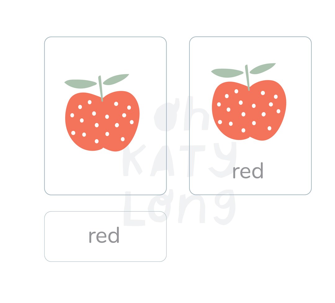 Printable Preschool Color Flash Cards | Digital Download | Preschool ...