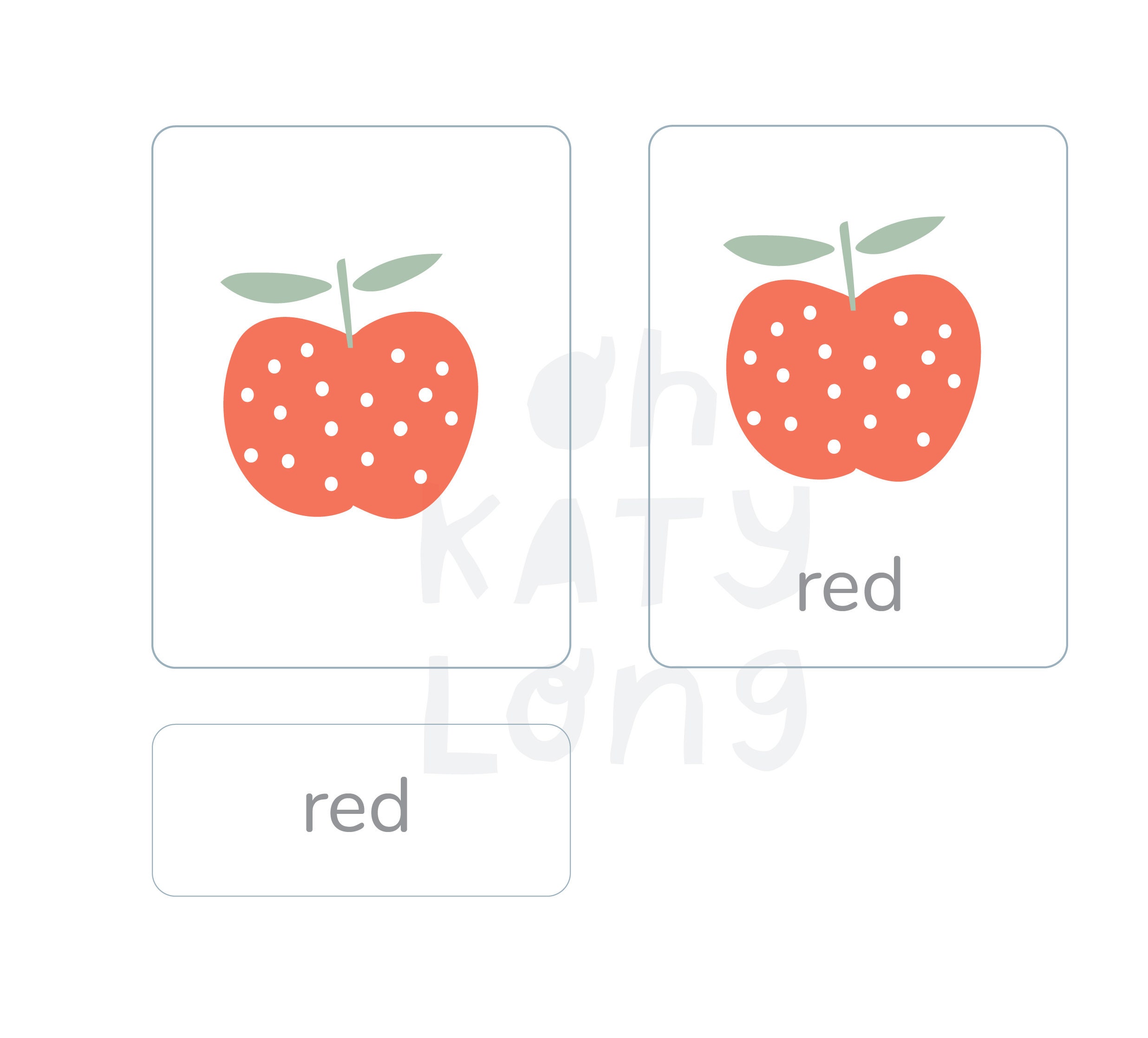 Printable Preschool Color Flash Cards | Digital Download | Preschool ...