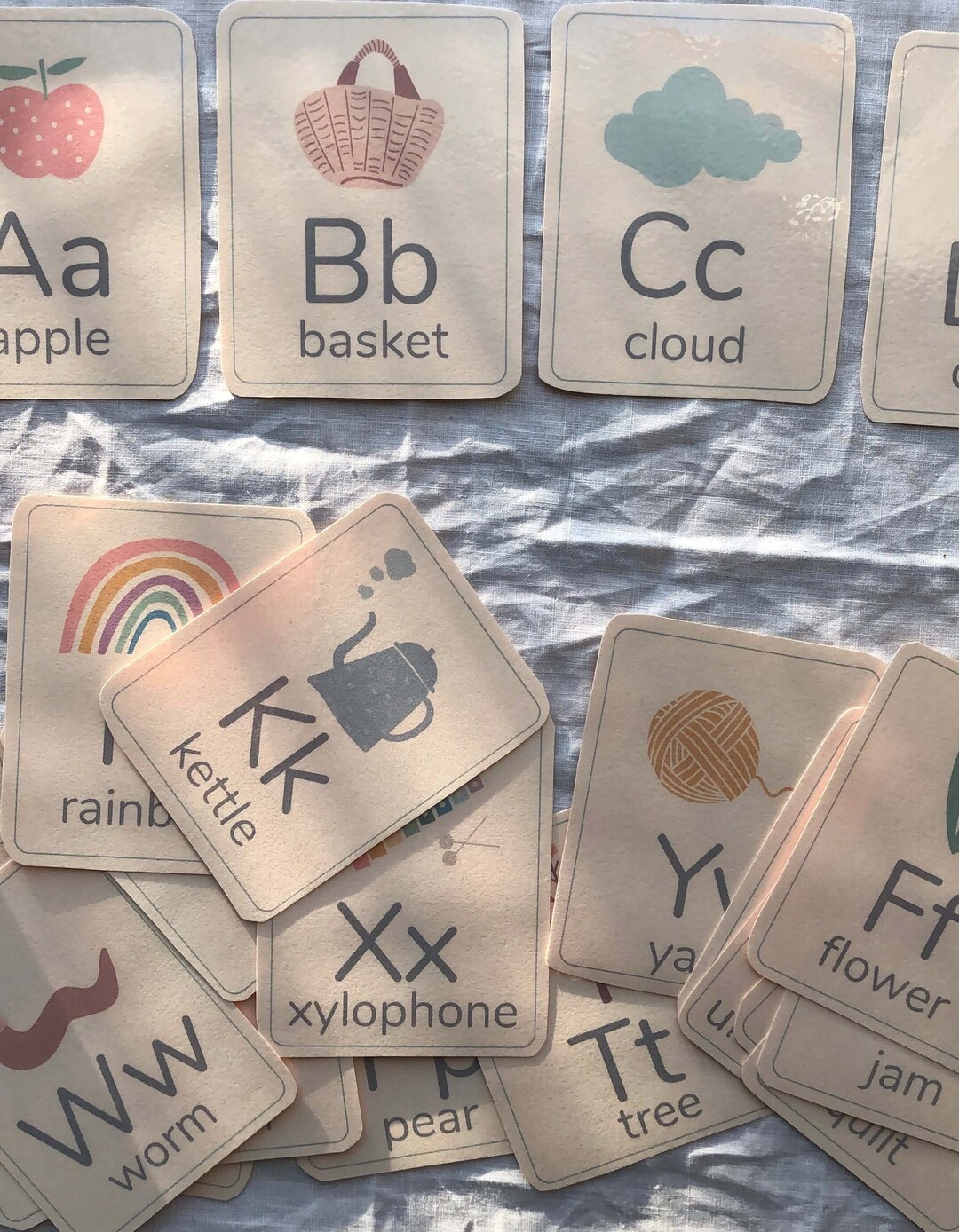 Printable Alphabet Flash Cards | Digital Download | ABC Preschool ...