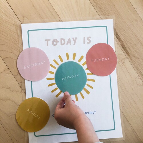 Printable Days of the Week Bundle Digital Download | Etsy