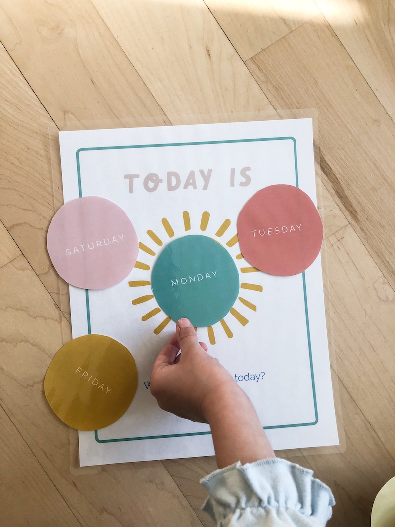 Printable Days of the Week Bundle | Digital Download | Preschool Early ...