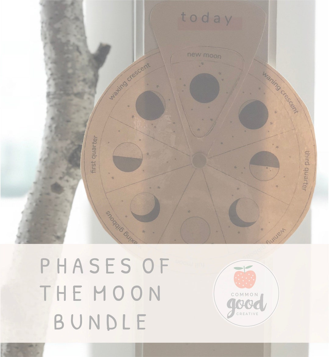 Printable Phases of the Moon Bundle | Digital Download | Preschool ...