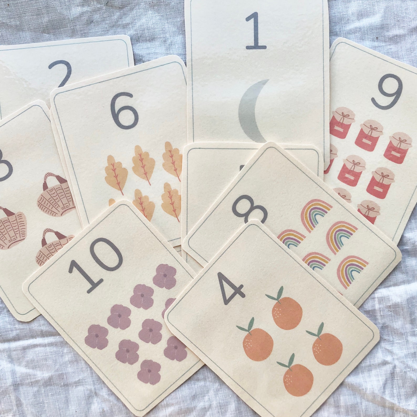 Printable Preschool Numbers Flash Cards Digital Download - Etsy