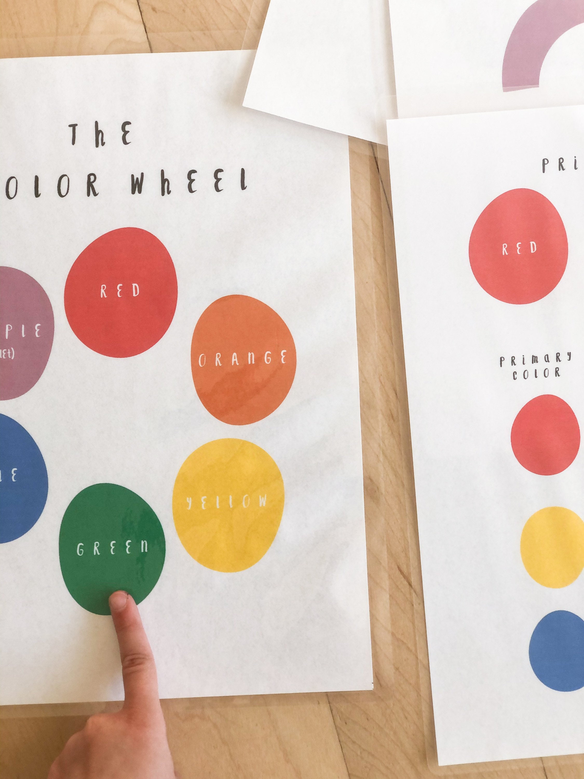 Printable Color Theory Art Lessons | Digital Download | Preschool Early ...