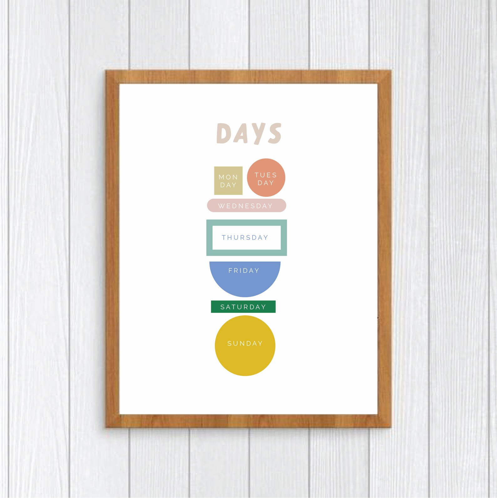 Printable Days of the Week Bundle | Digital Download | Preschool Early ...