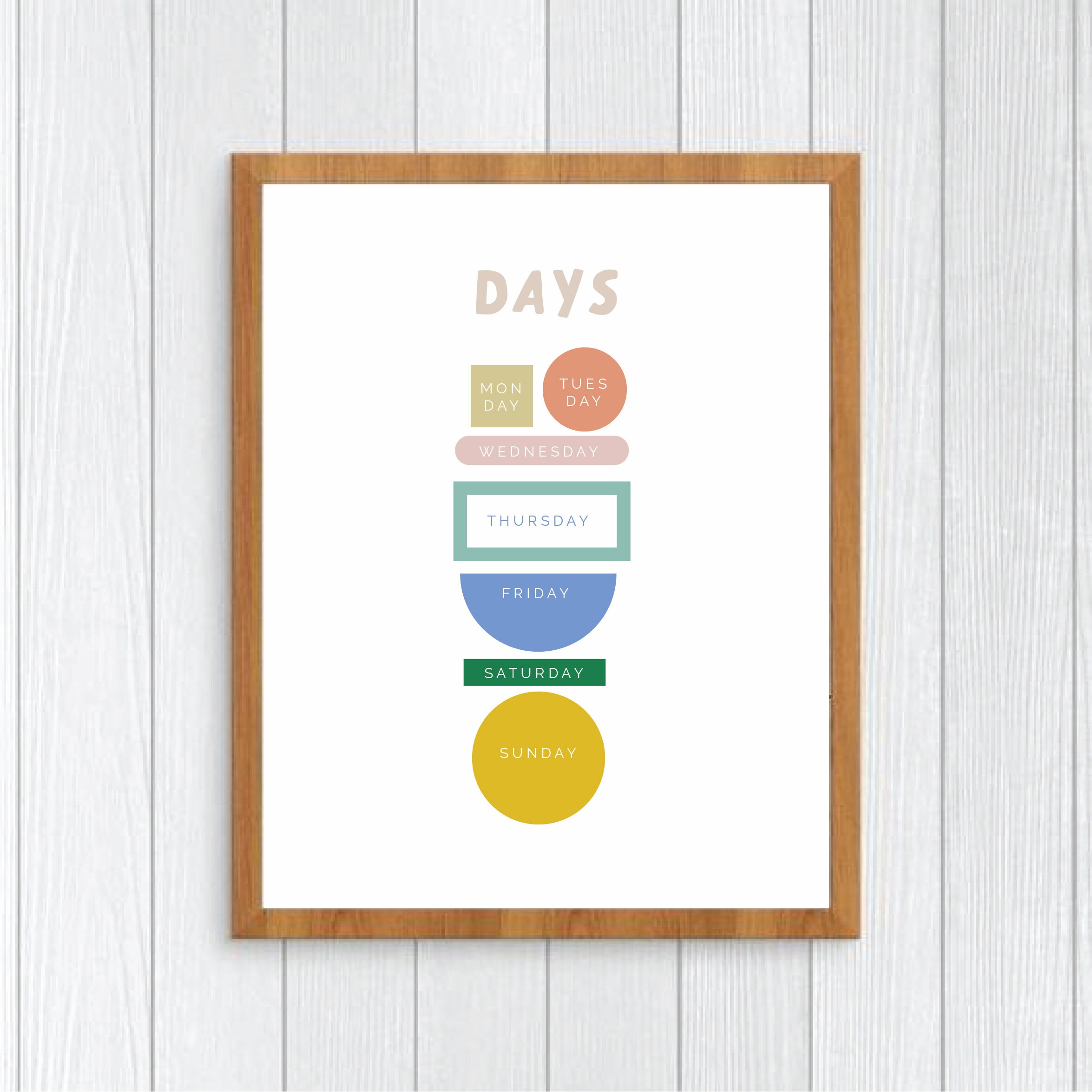 Printable Days of the Week Bundle | Digital Download | Preschool Early ...
