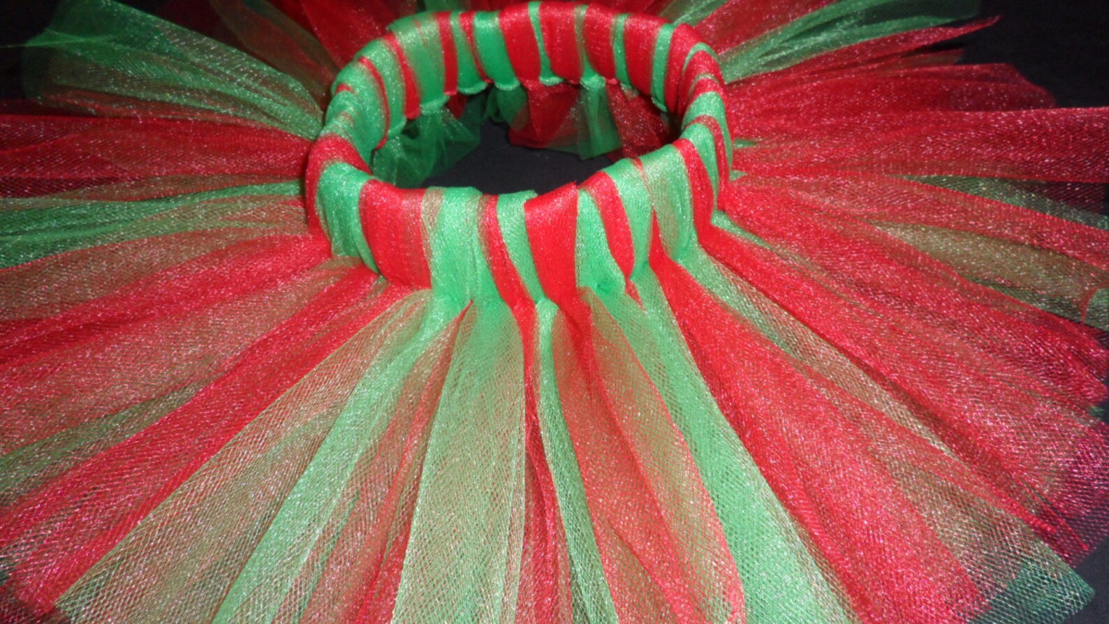 Red and Green Tutu - Christmas Tutu Dress - Newborn, Infant, Baby ...