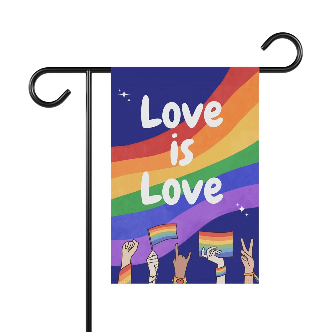 Love is Love Inclusion Gay LGTBQ+ Pride Yard Garden Banner Flag for ...