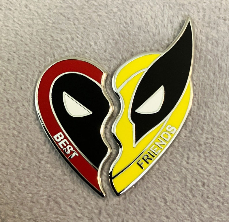 Deadpool & Wolverine Best Friends Premium Hard Enamel Pin Set Not a ...