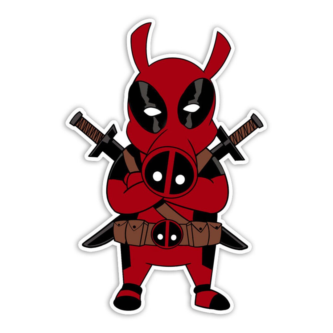 Deadpork 3 Vinyl Sticker Deadpool Pig Comic Book Character Decal - Etsy