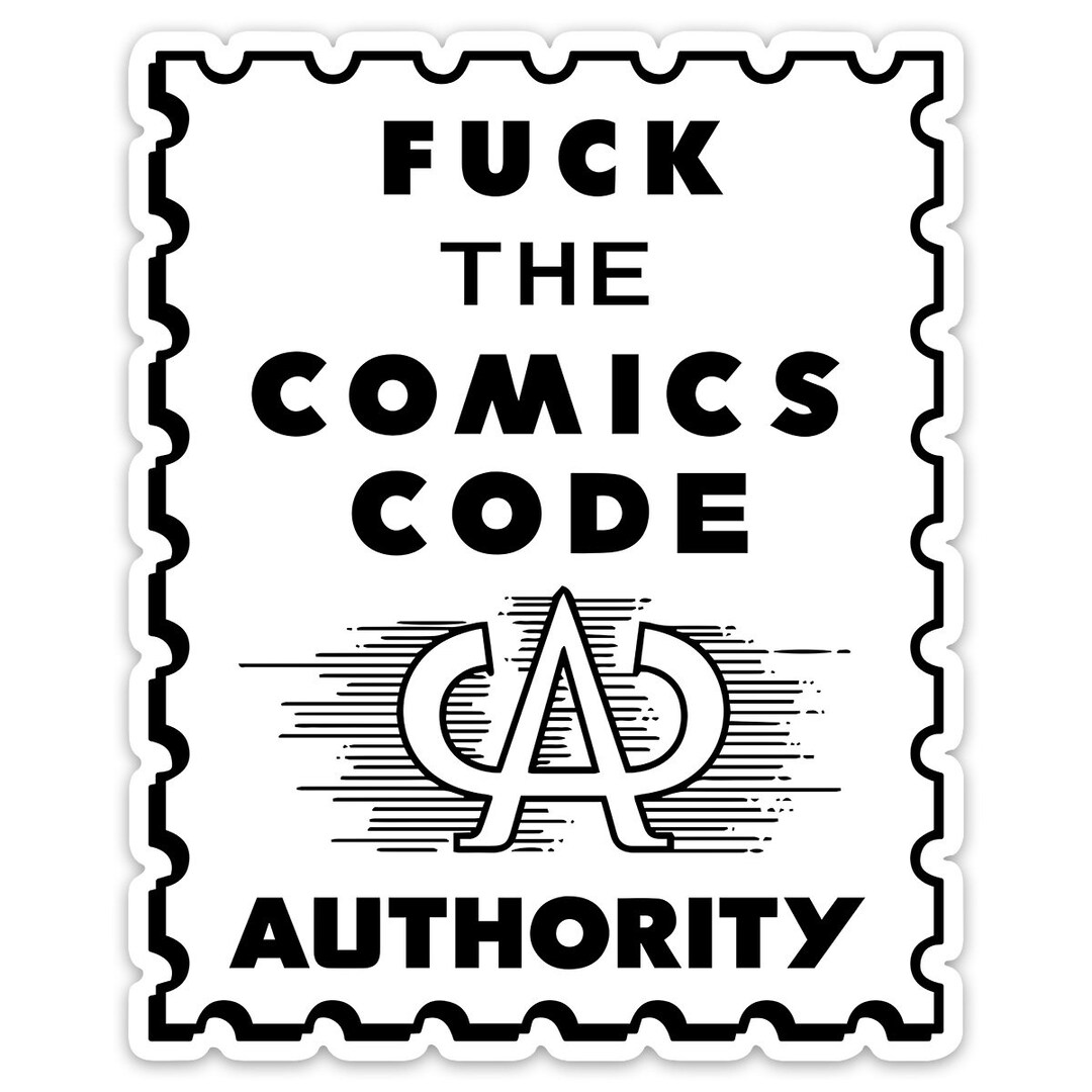 Opposed to the Comics Code Authority 3 Vinyl Sticker for Comic Book ...
