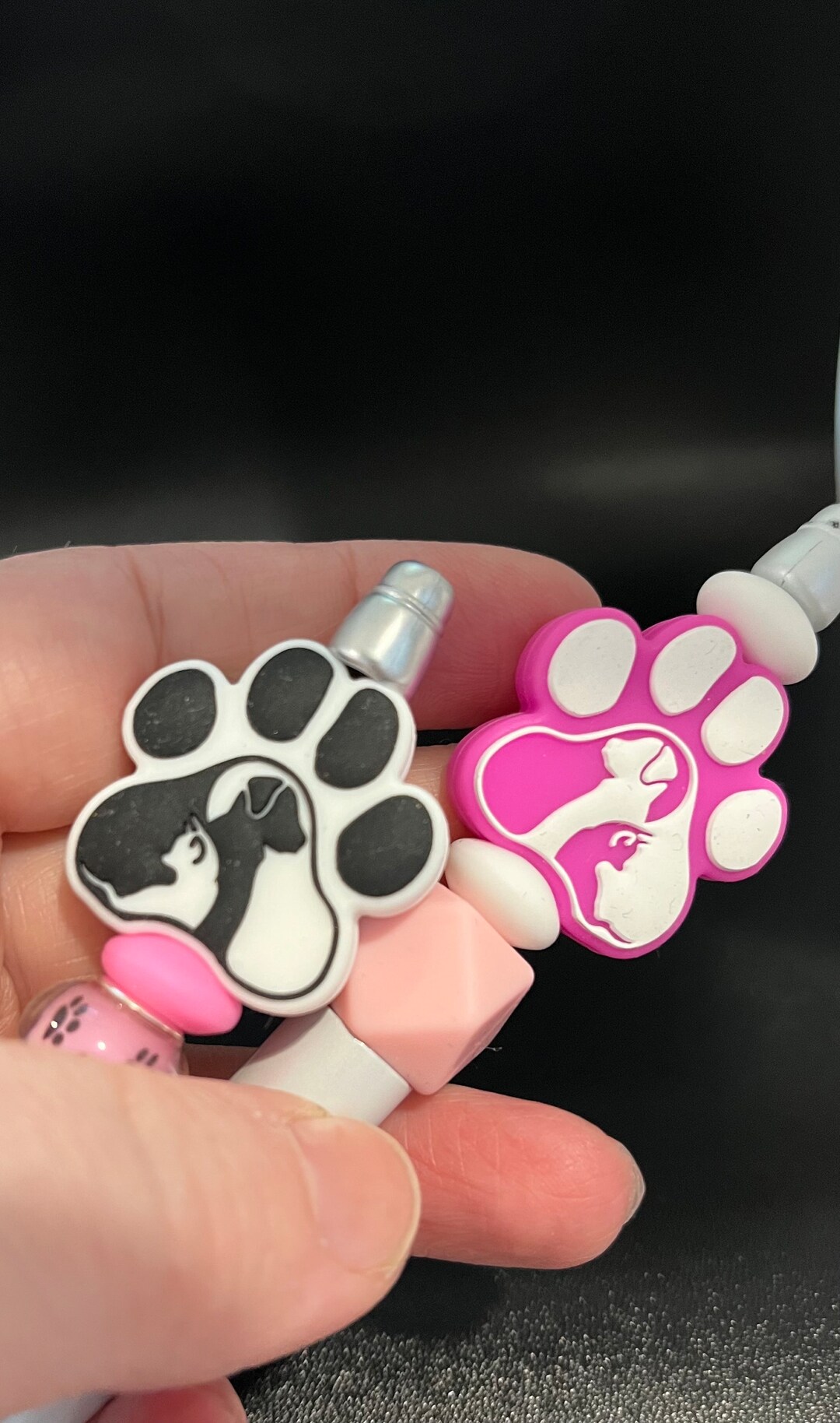 Beaded Paw Print Pen Ready to Ship - Etsy