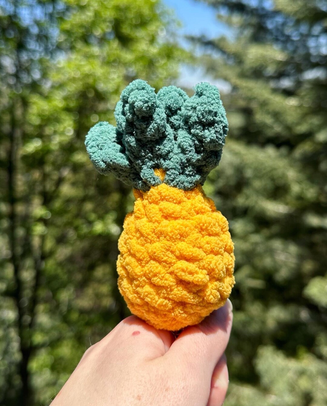 Pineapple Keychain Crochet Pattern Keychain Pineapple Amigurumi Pattern ...