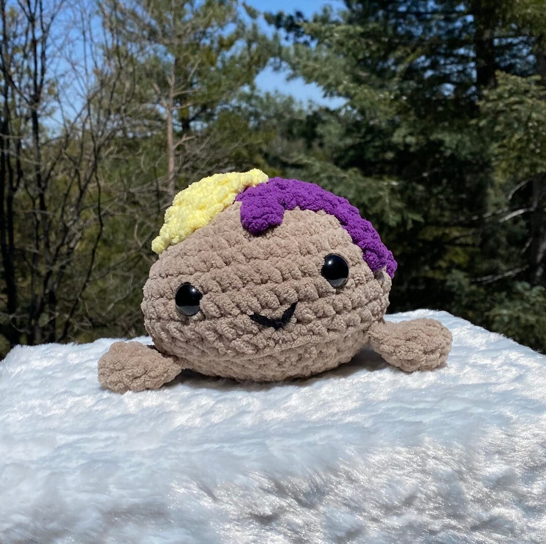 Kawaii Pancake Frog With Blueberry Syrup Plushie - Etsy