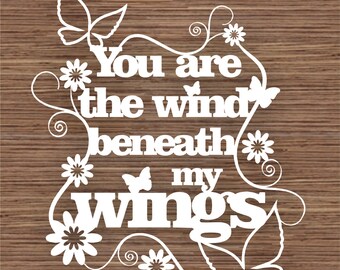 SVG & PNG Wind beneath my Wings | Etsy