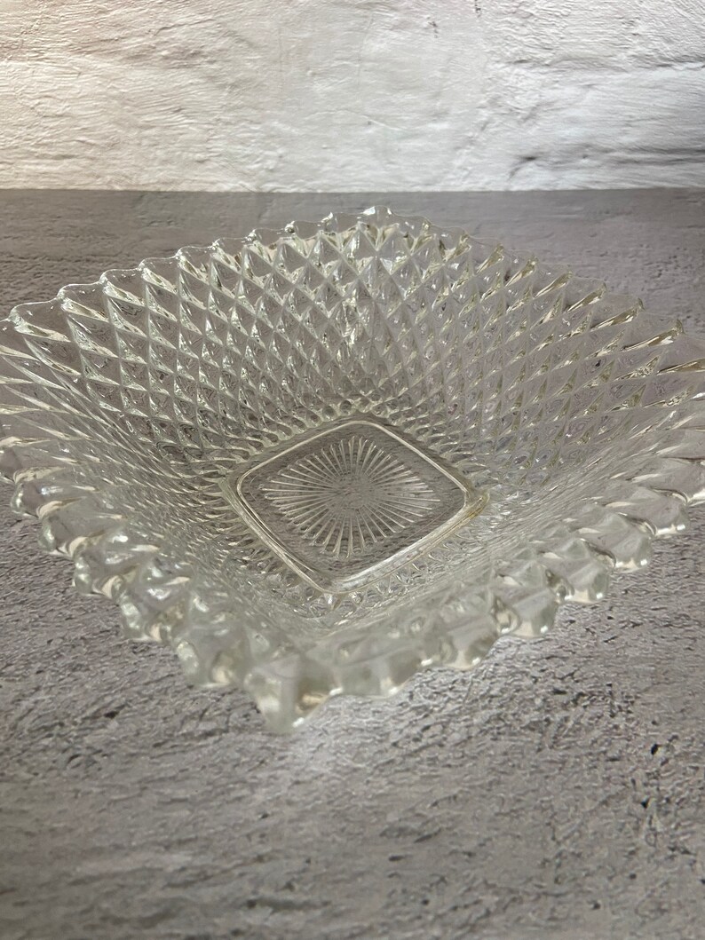 Beautiful Detailed Shallow Glass Dish - Etsy