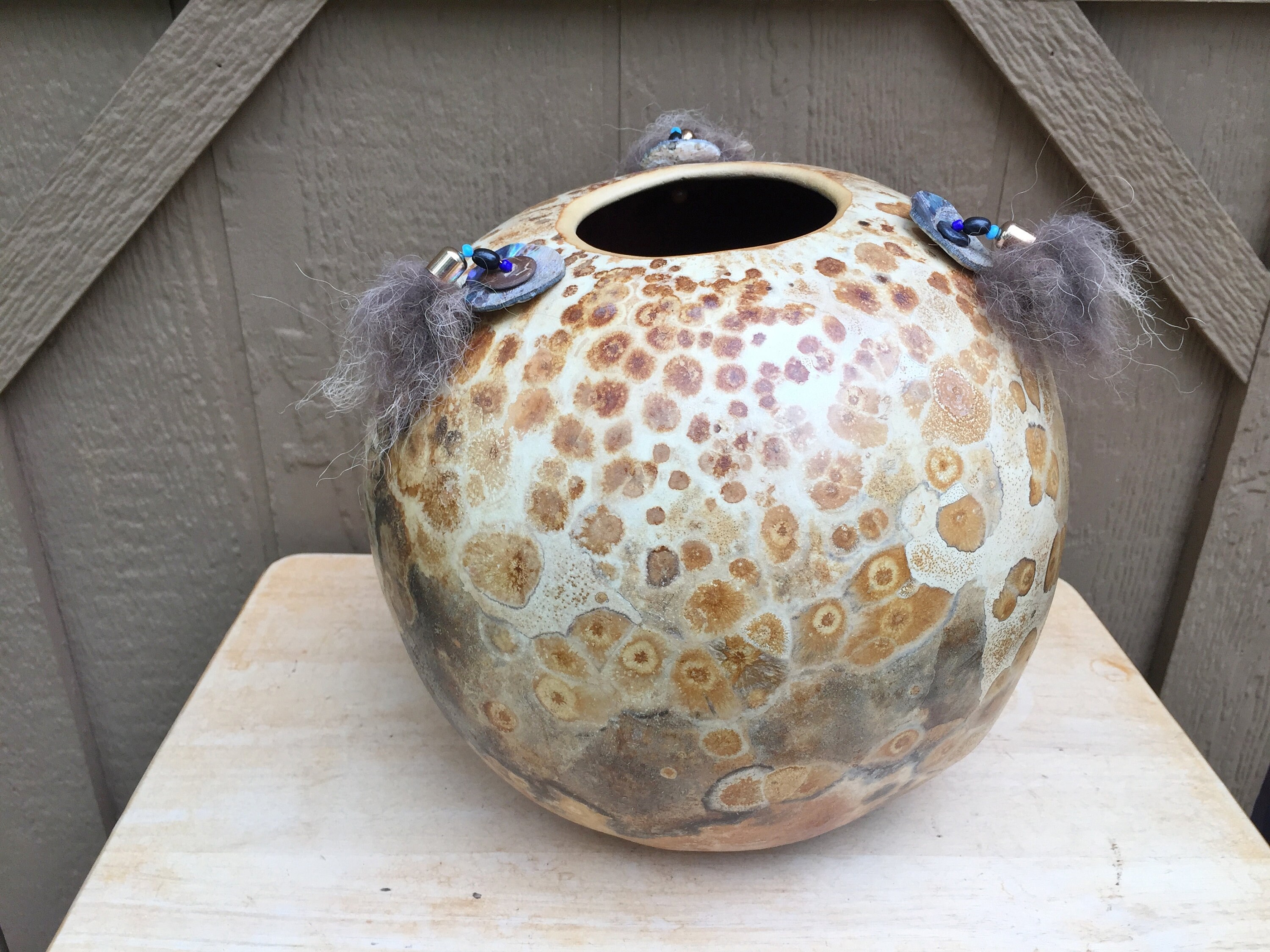 Buffalo Spirit Gourd Pot 9 1/2 Tall X 10 1/2 | Etsy