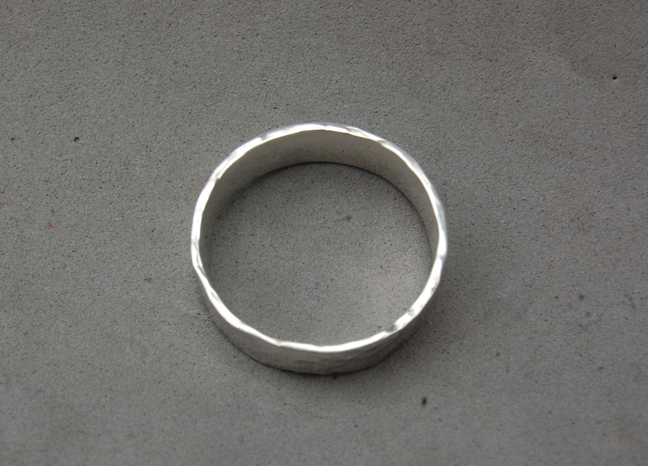 Hammer Forged Sterling Silver Ring Size 13 Unisex Wedding Band - Etsy