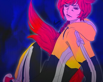 G'raha Tia Ffxiv, Final Fantasy Art, Final Fantasy Print, Ff14, Crystal ...