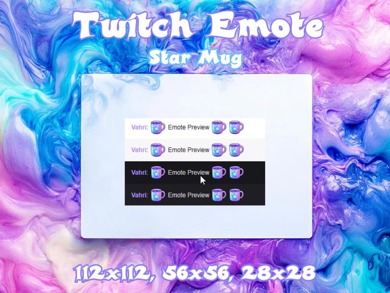 Star Mug Twitch Emote (digital Download) Discord Graphics | Discord ...