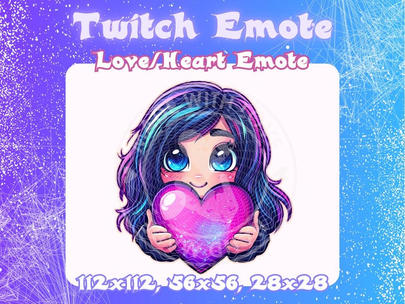 Heart Love Twitch Emote | Streamer Emotes | Discord Emotes | Stream ...