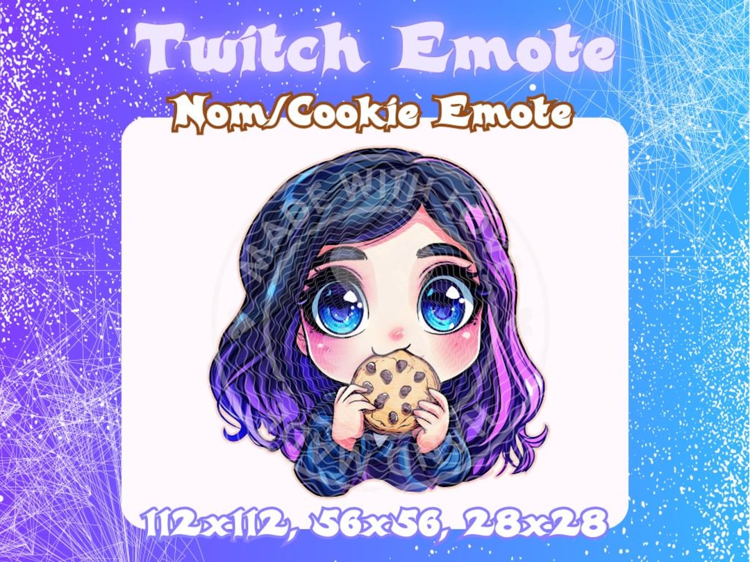 Nom Cookie Twitch Emote | Streamer Emotes | Discord Emotes | Stream ...