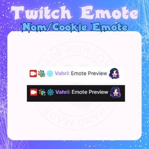 Nom Cookie Twitch Emote (digital Download) Discord Graphics | Discord ...