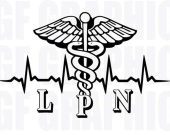 Lpn Heartbeat Decal | Etsy