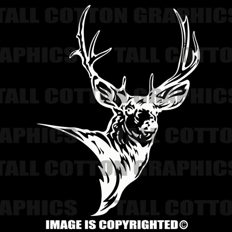 MULE DEER Vinyl Decal Sticker Decor #WL013 - Etsy