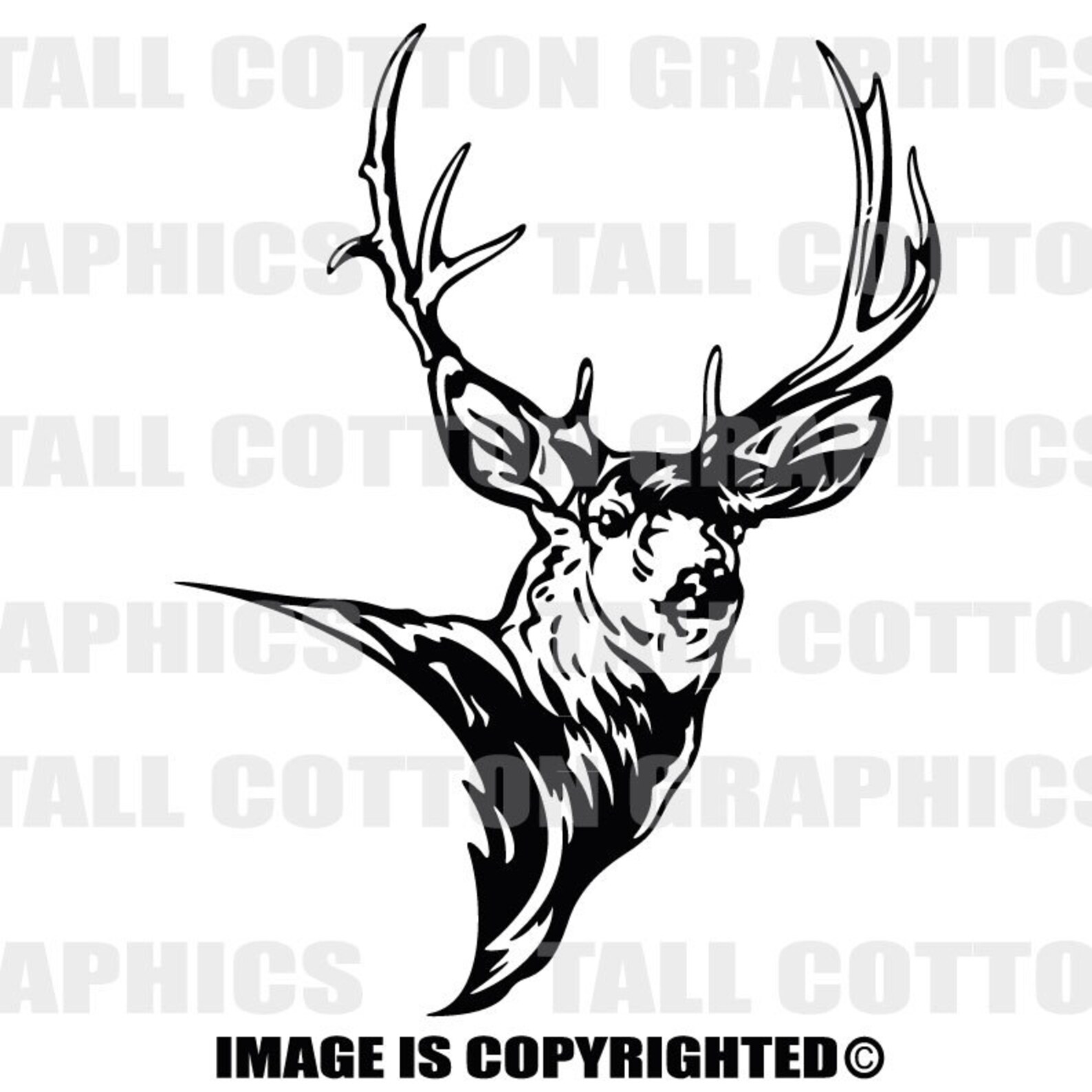 MULE DEER Vinyl Decal Sticker Decor #WL013 - Etsy