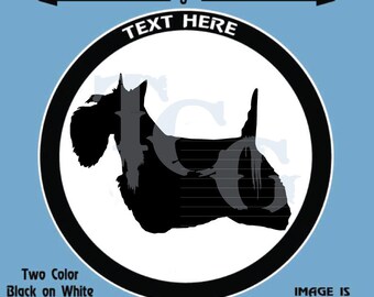 Scottish Terrier on Board Car Window Sticker Scotty Scottie Dog Sign ...