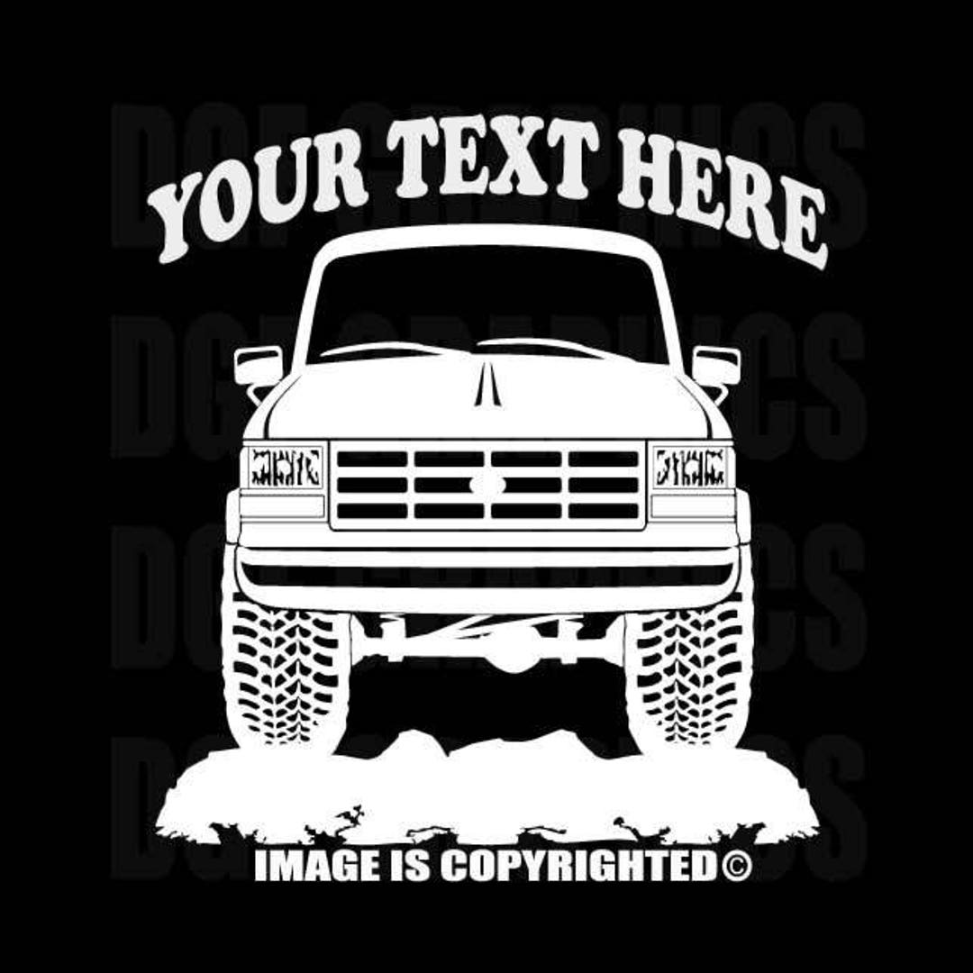 FORD RANGER BRONCO Ll Truck - 1989 1990 Personalized Vinyl Decal - # ...