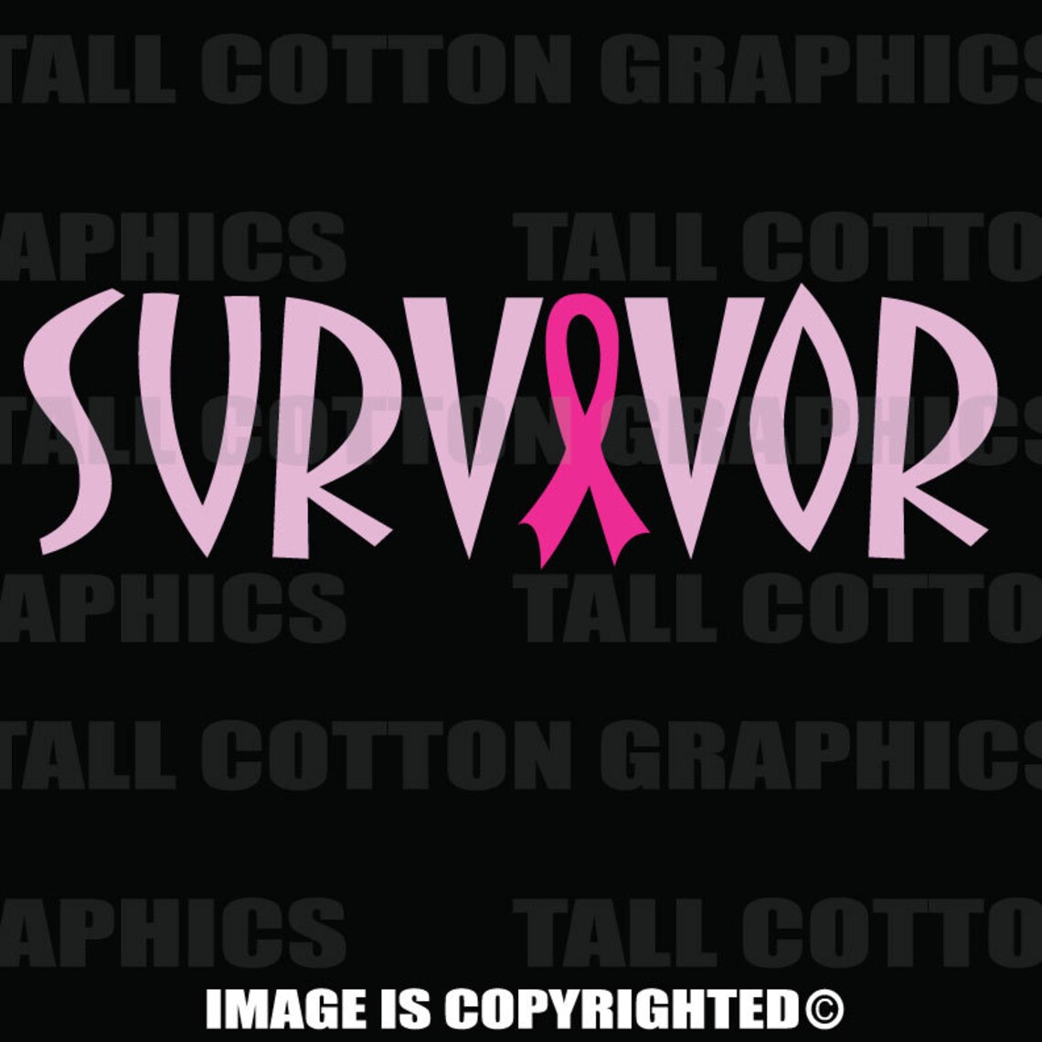 SURVIVOR Hot Pink Ribbon Breast Cancer Vinyl Window Decal #BC006 - Etsy