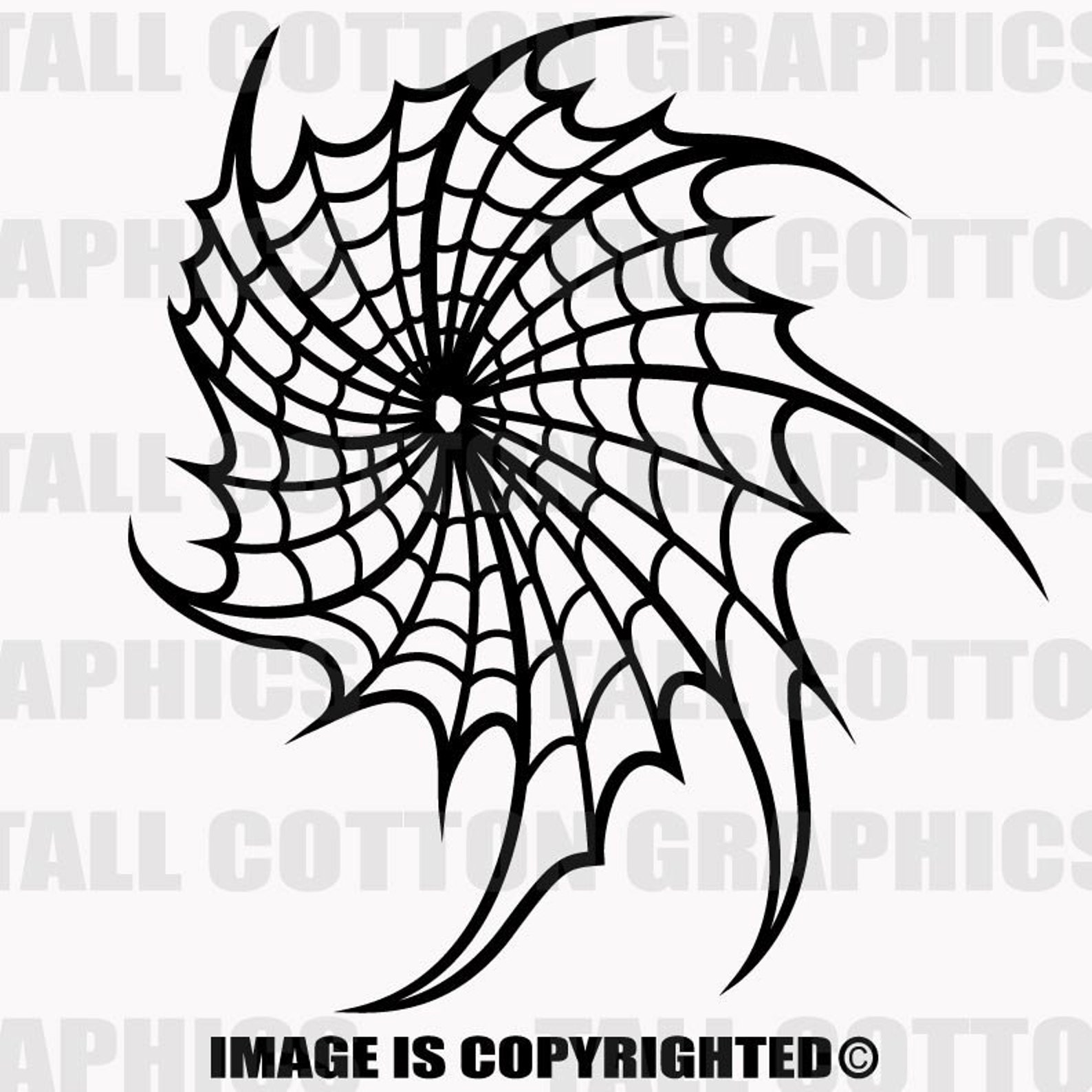 Spider Web Vinyl Decal BS062 - Etsy