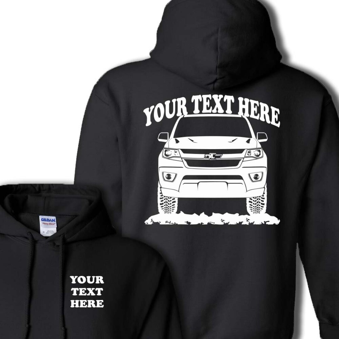 CHEVROLET COLORADO Truck 2015 Offroad 4x4 Custom Pullover Hoodie! 50/50 ...
