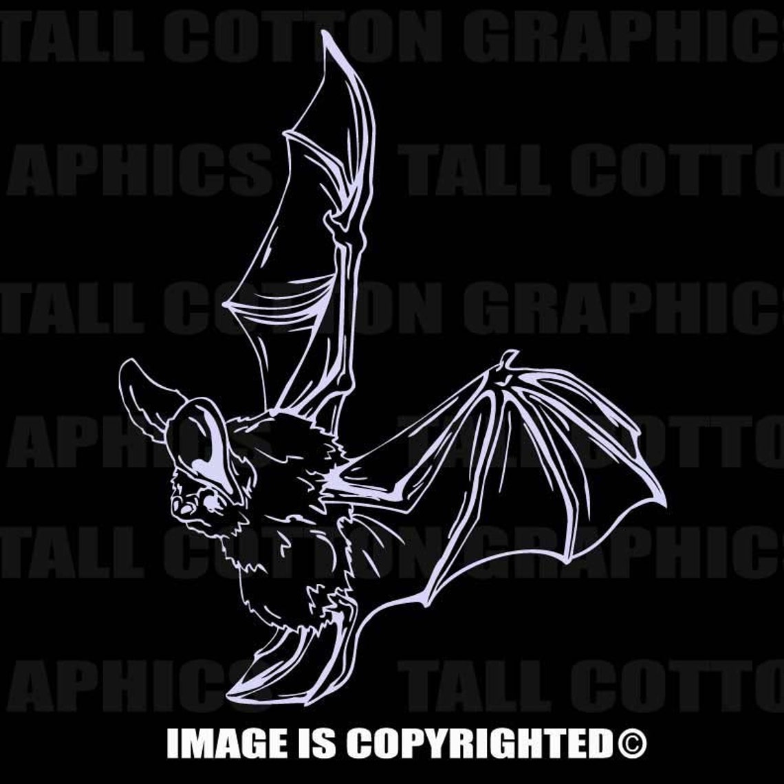 BIG EAR BAT Vinyl Window Decal Sticker Decor #WL119 - Etsy