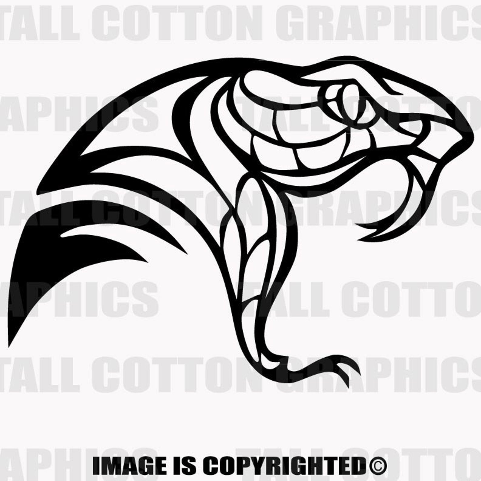 Snakes Head Vinyl Decal BS035 - Etsy