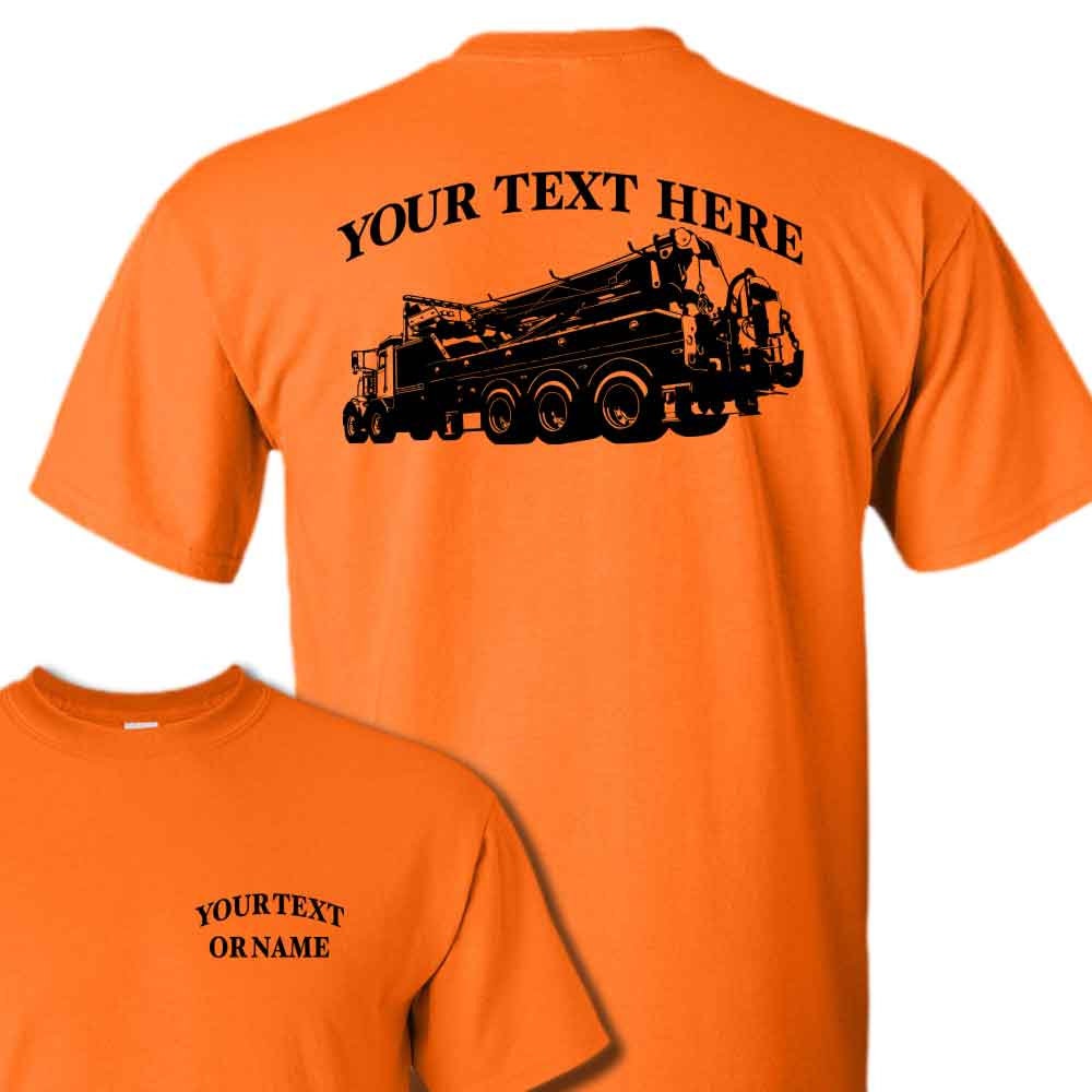 Heavy Rescue Rotator Tow Truck Personalized Cotton T-shirt - Etsy