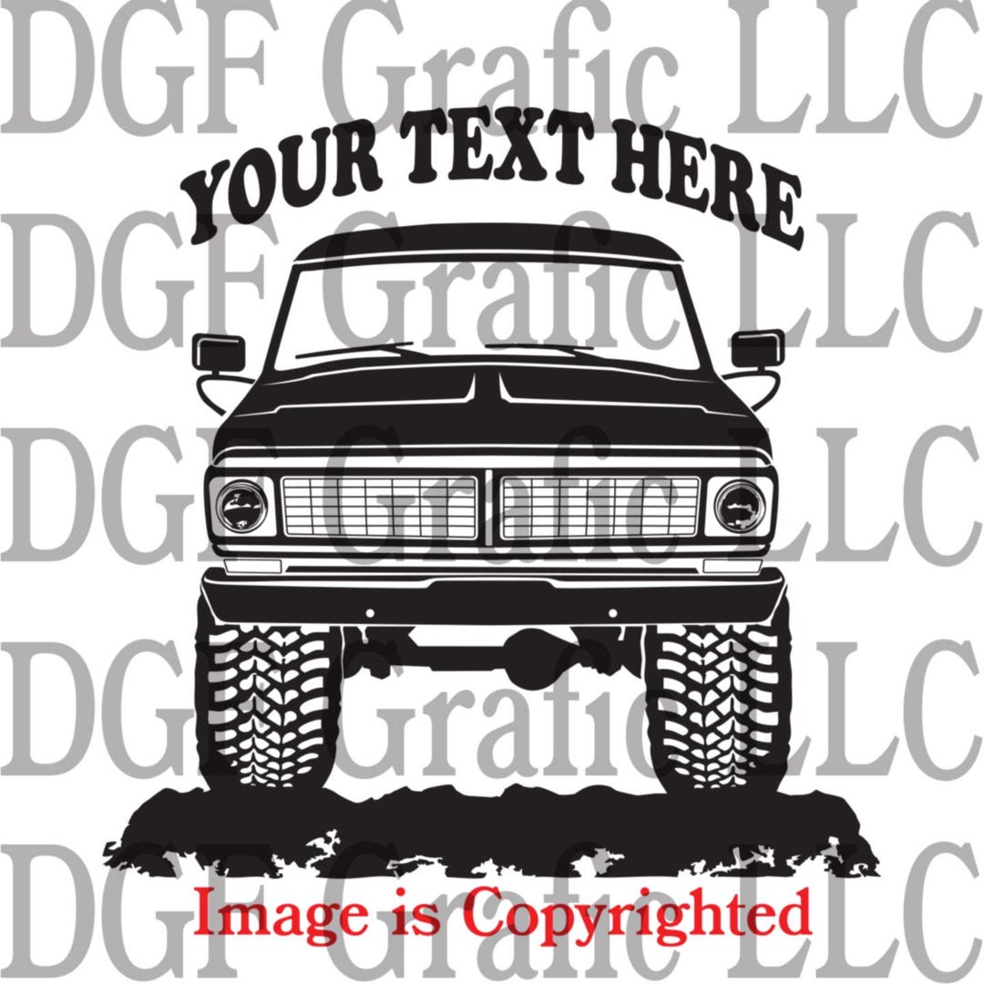 FORD F100 - F150 - F250 F350 Truck- 4x4 - Offroad Personalized Vinyl ...