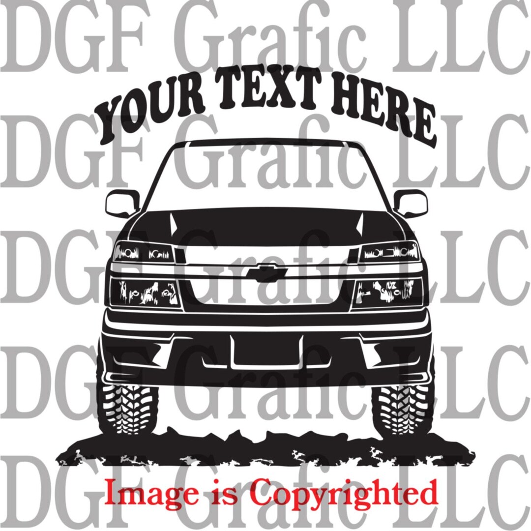 CHEVROLET - CHEVY - COLORADO Truck 2011 - Personalized Vinyl Window ...