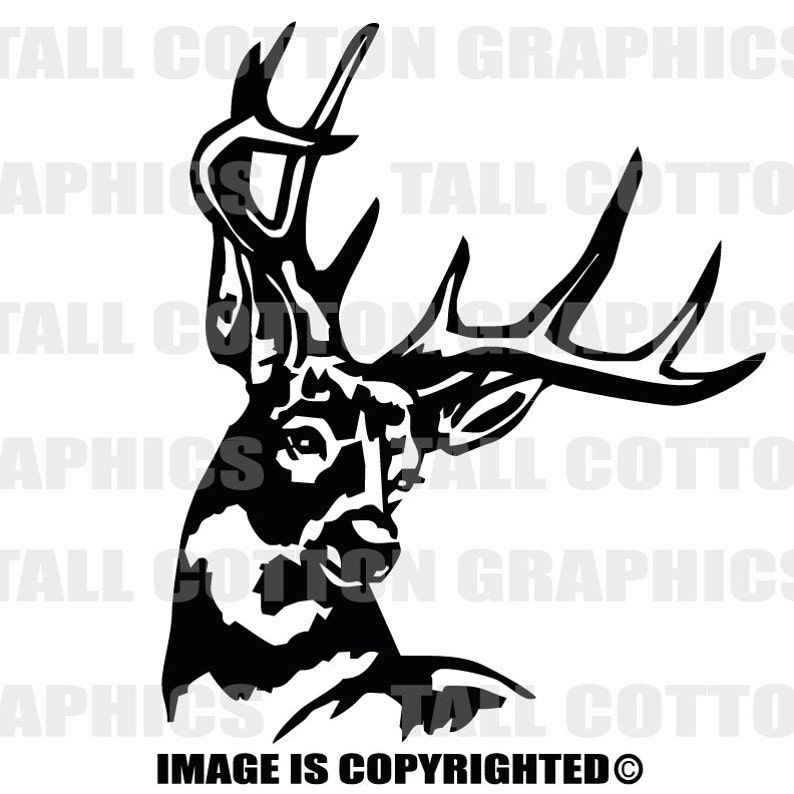 DEER 10 Point Buck Vinyl Decal Sticker Decor WL022 - Etsy