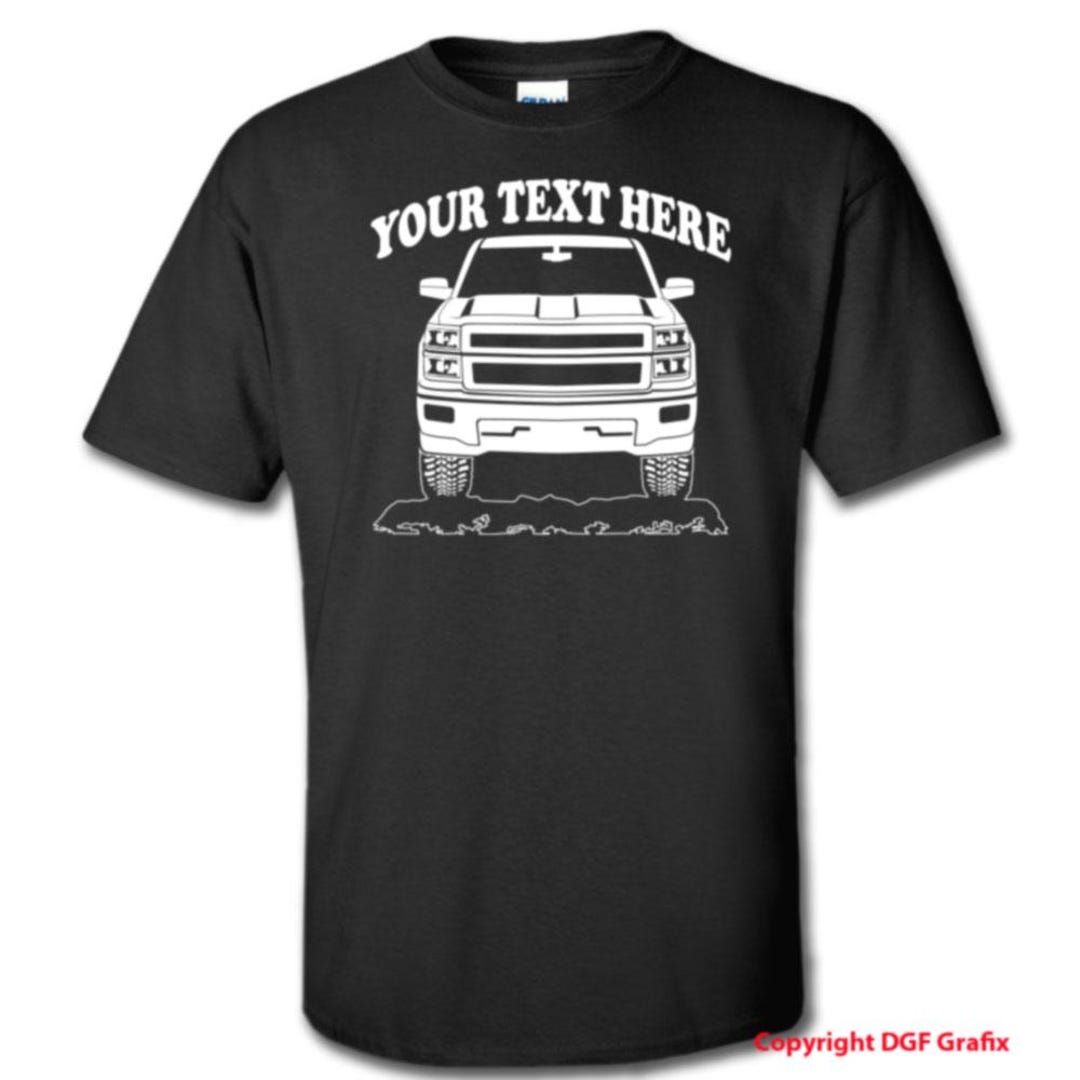 CHEVROLET SILVERADO Z71 2015 - 4x4 - off Road - Personalized Cotton T ...
