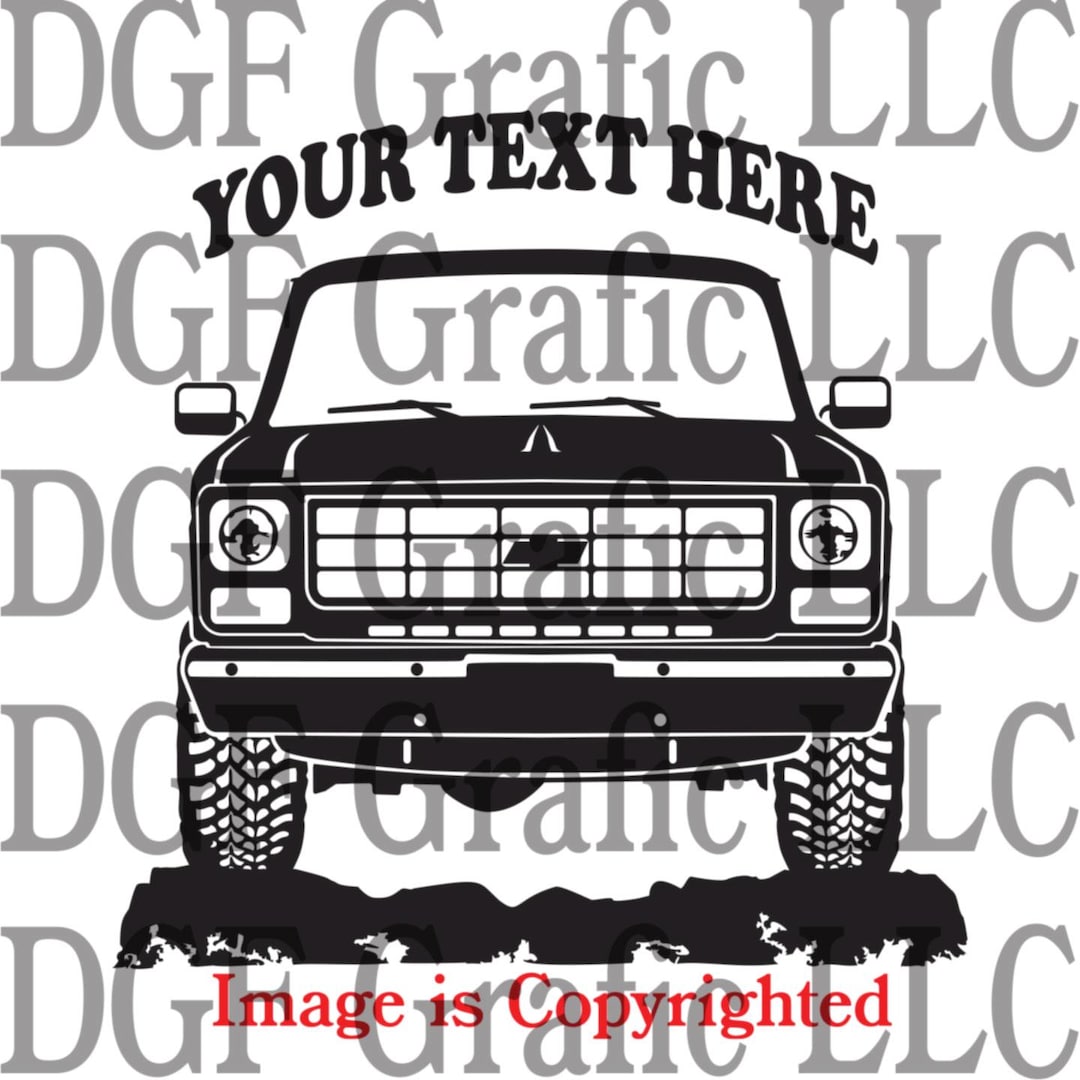 CHEVROLET K10 K20 CHEYENNE MID 70's 4x4 Offroad Personalized Vinyl ...