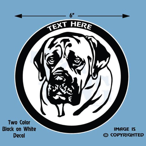 English Mastiff Decal - Etsy