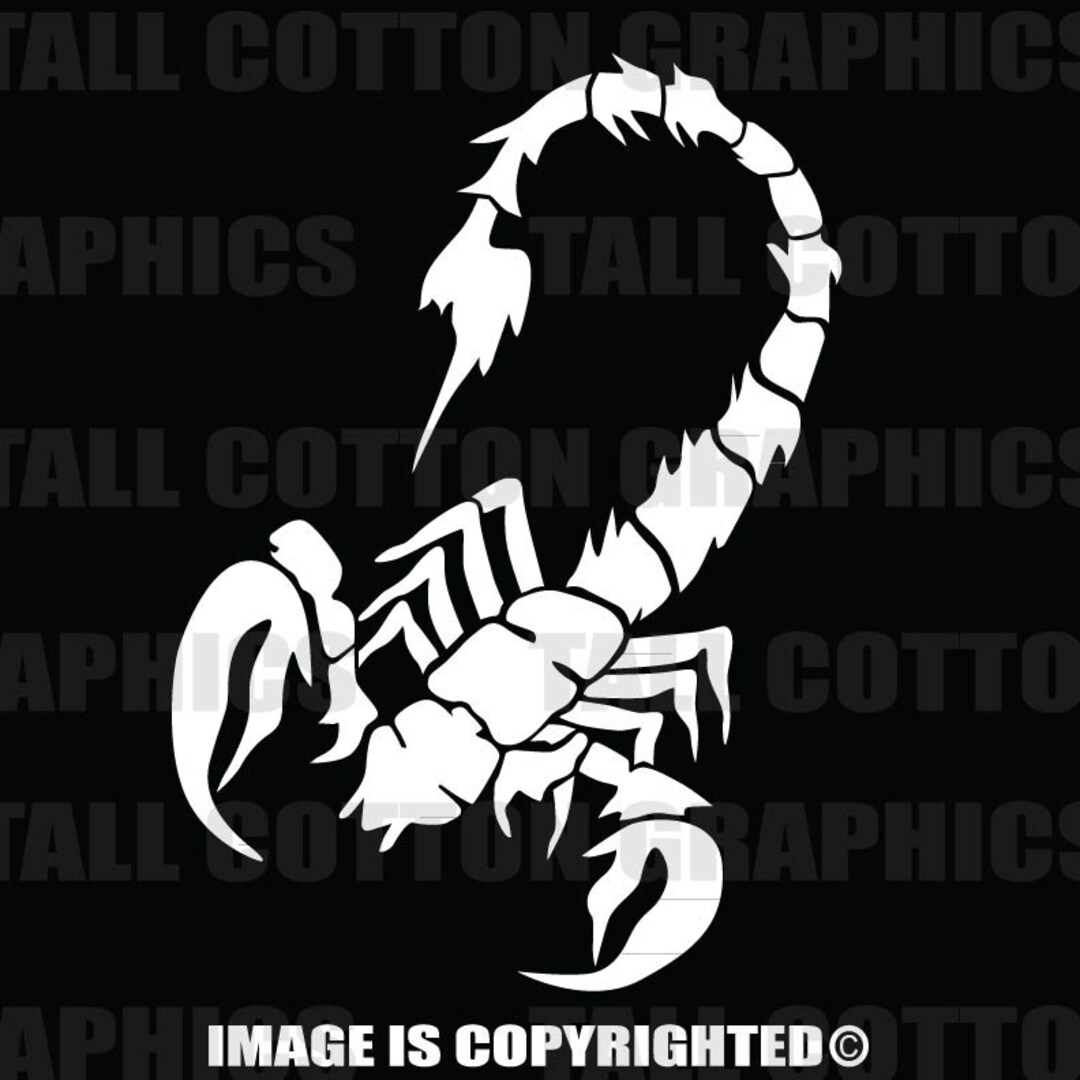 Scorpion Vinyl Decal - #BS018 - Etsy