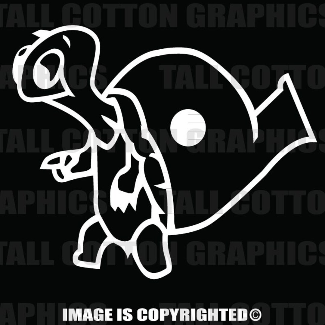 TURBO TURTLE Catoon Vinyl Decal #BS041 - Etsy