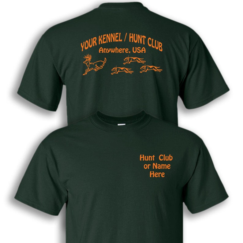 HUNT CLUB or KENNEL Personalized T-shirt Unisex Fit Cotton - Etsy